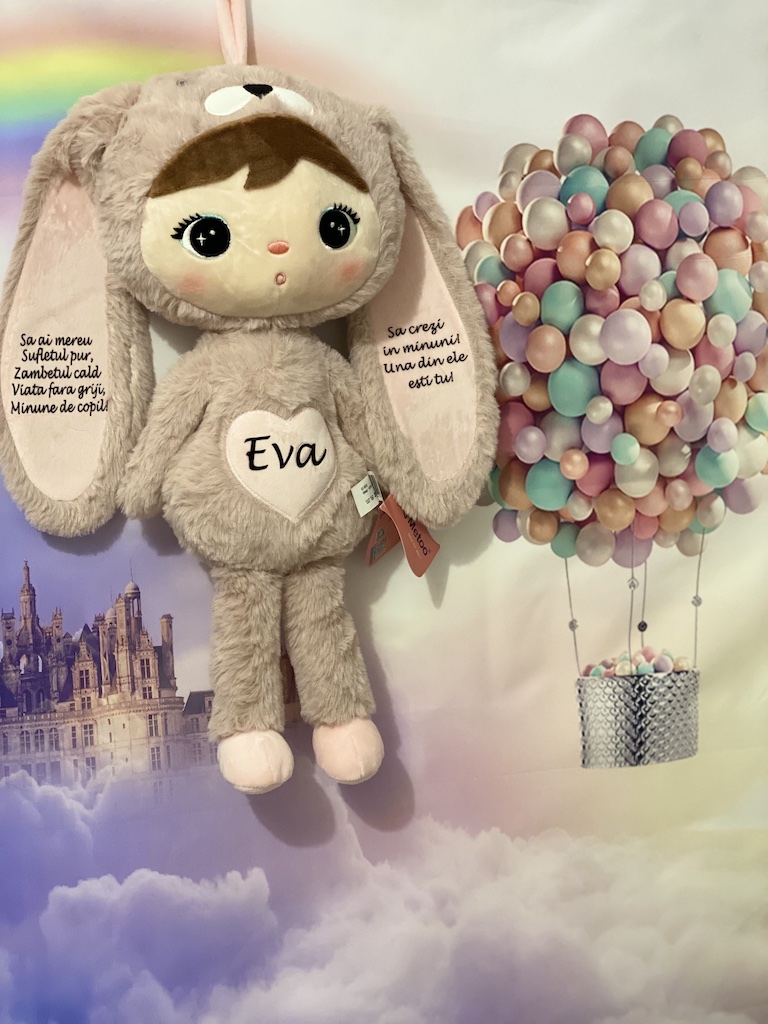 Papusa Iepuras Blanos Roz Pudra – Lumea Mini